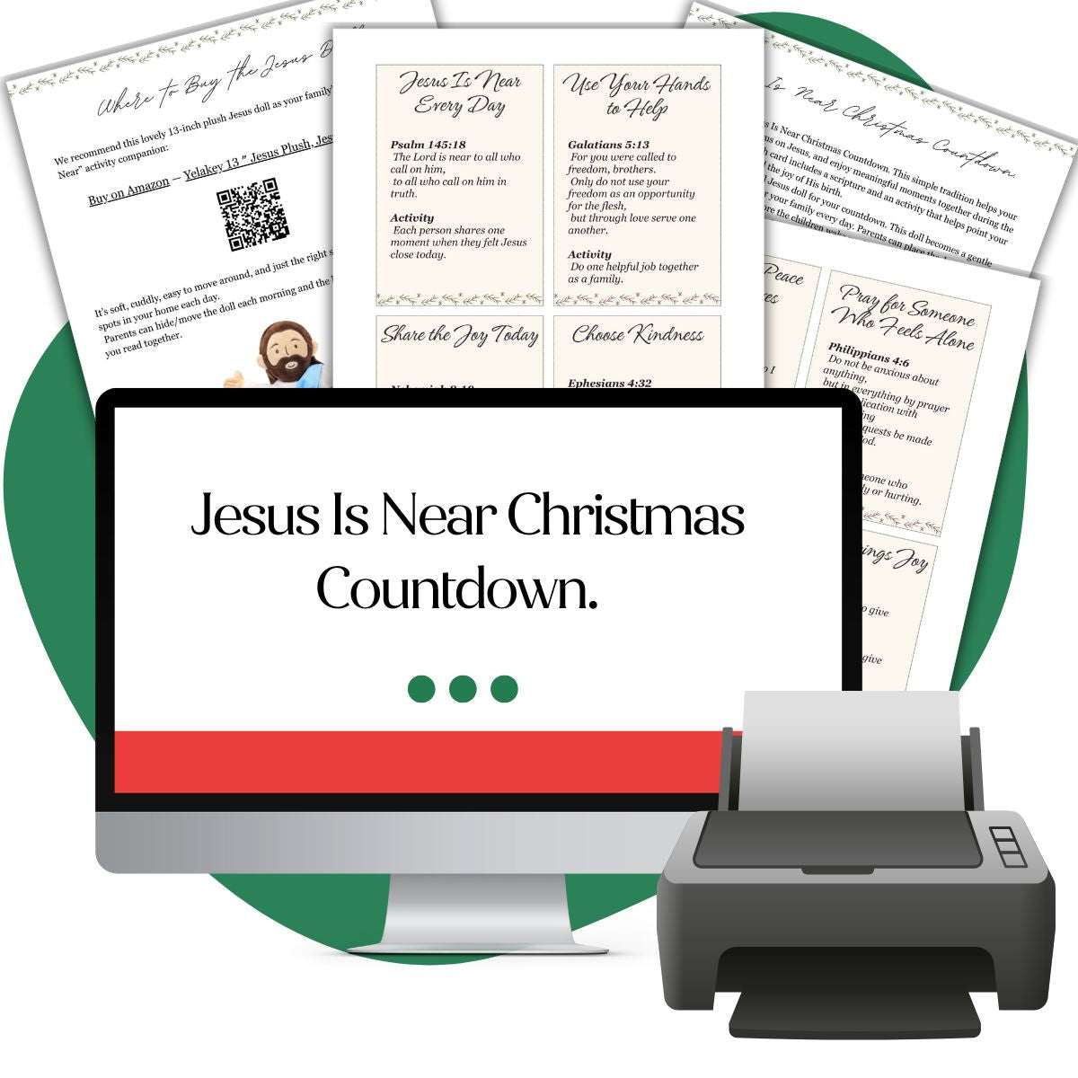 Jesus Is Near Christmas Countdown – Intentional Hospitality Shop